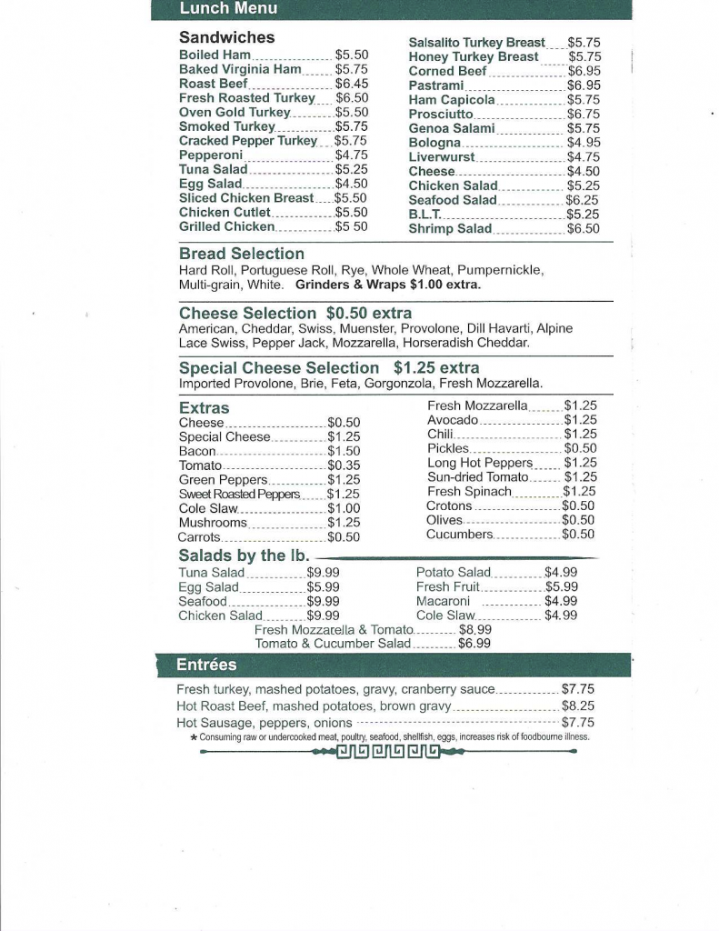 Breakfast/ Lunch Menu – Pickle Barrel