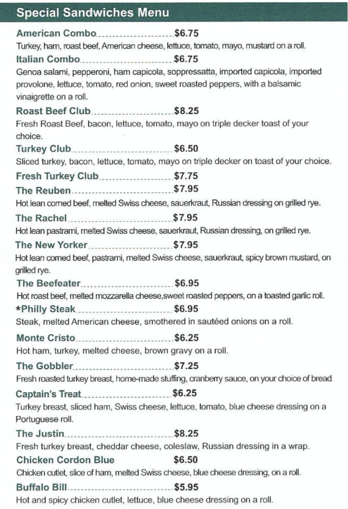 Breakfast/ Lunch Menu – Pickle Barrel